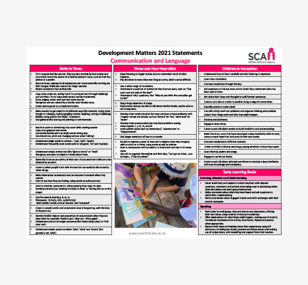 Development Matters - Statements - SCA Childcare